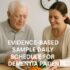 Free Sample Daily Schedule For Elderly Loved Ones